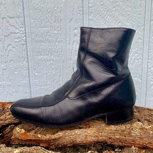 Shoes | Vintage Leather Zipper Boots | Poshmark